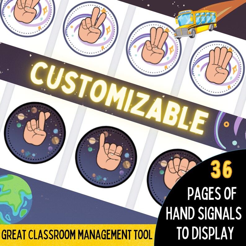 Hand Signals Poster | Hand Signals for Classroom Management | Student ...