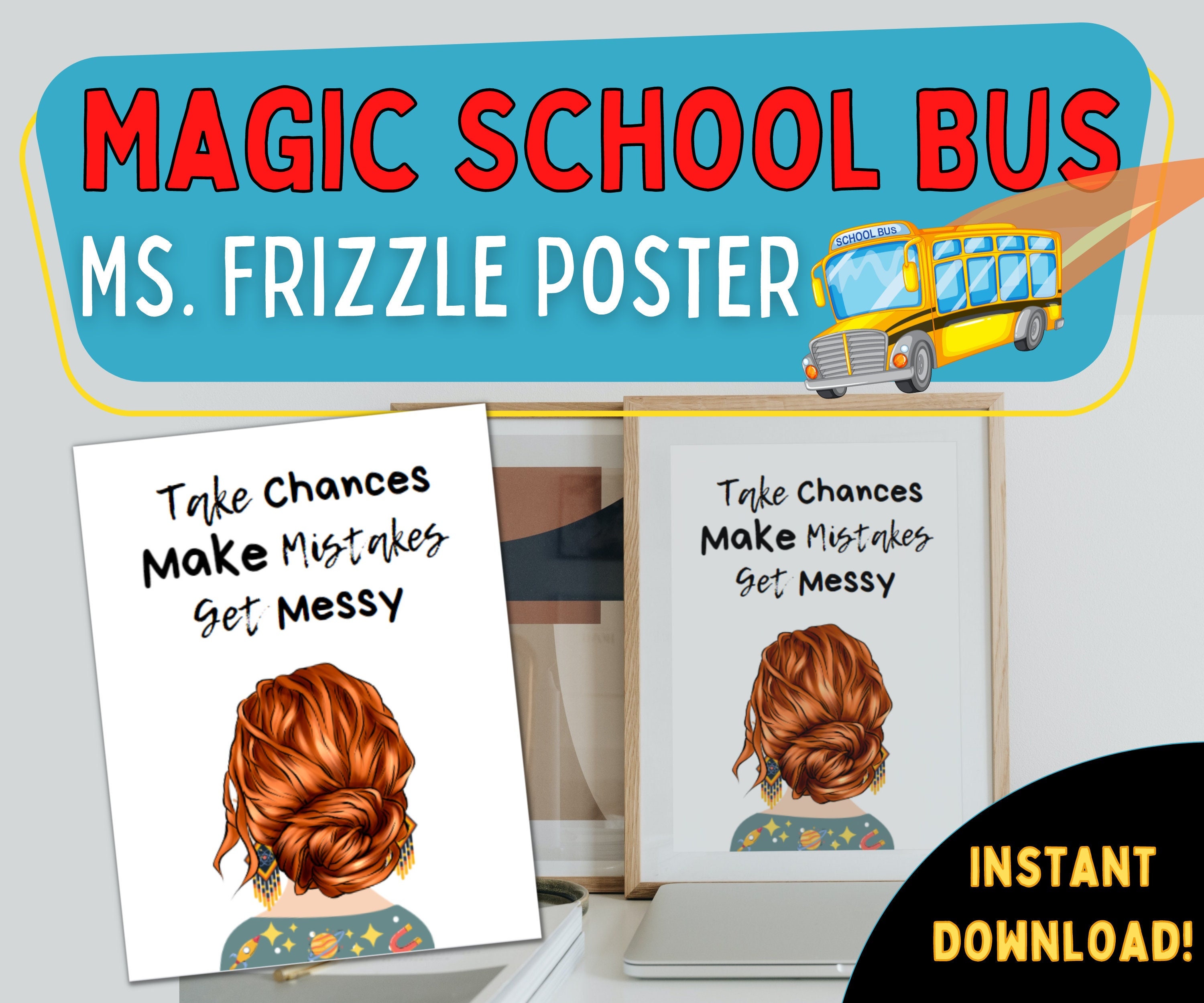 Magic School Bus Poster | Classroom Poster | Ms Frizzle Poster | Ms ...