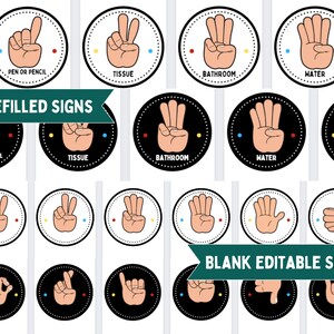 Hand Signals Poster | Hand Signals for Classroom Management | Student ...