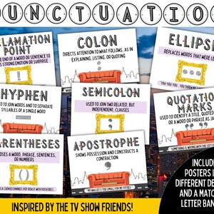 ELA Teacher Friends Classroom Decor Bundle | Creative Writing Classroom ...