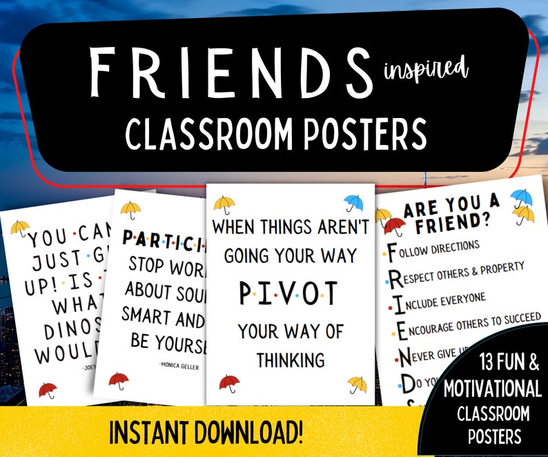 ELA Teacher Friends Classroom Decor Bundle Creative Writing Classroom ...