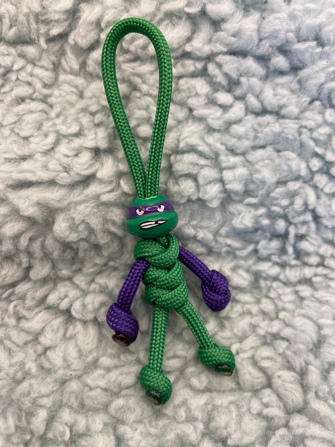 Pendant Keychain Paracord Ninja Turtle Purple - Etsy