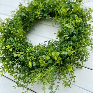Everyday Greenery Wreath for Front Door, Year Round Home Decor, Modern ...