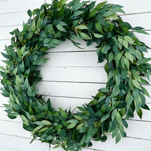 Extra Large Everyday Greenery Wreath, Wedding XL Wreath, Church Door ...