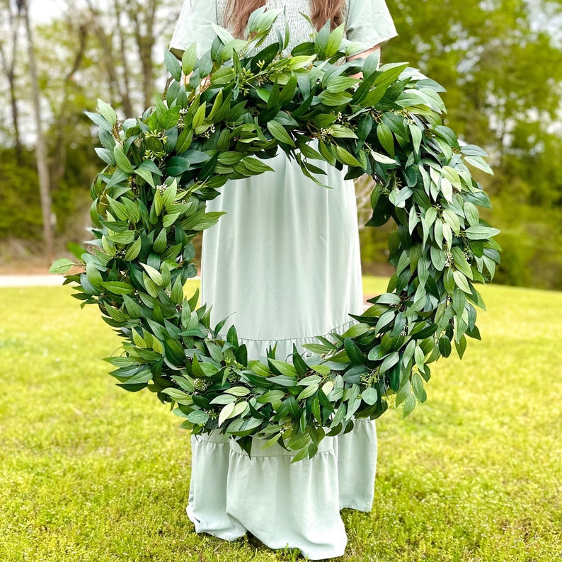 Extra Large Everyday Greenery Wreath Wedding XL Wreath - Etsy