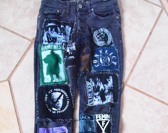 Crust Punk Pants - Etsy