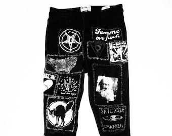 Crust Punk Pants - Etsy