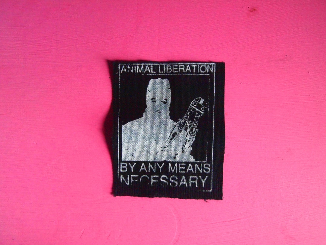 Animal Liberation Front "by Any Means Necessary" Patch ALF Vegan - Etsy