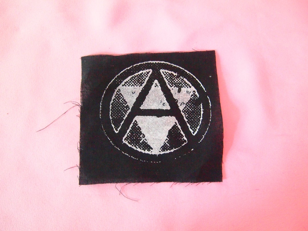 Queer Anarchism Symbol Patch Pink Inverted Triangle - Etsy