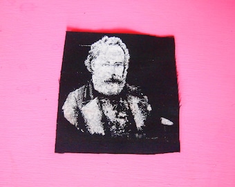 David Bowie Portrait Patch Icon Bolt Glam Sublimated Iron on - Etsy