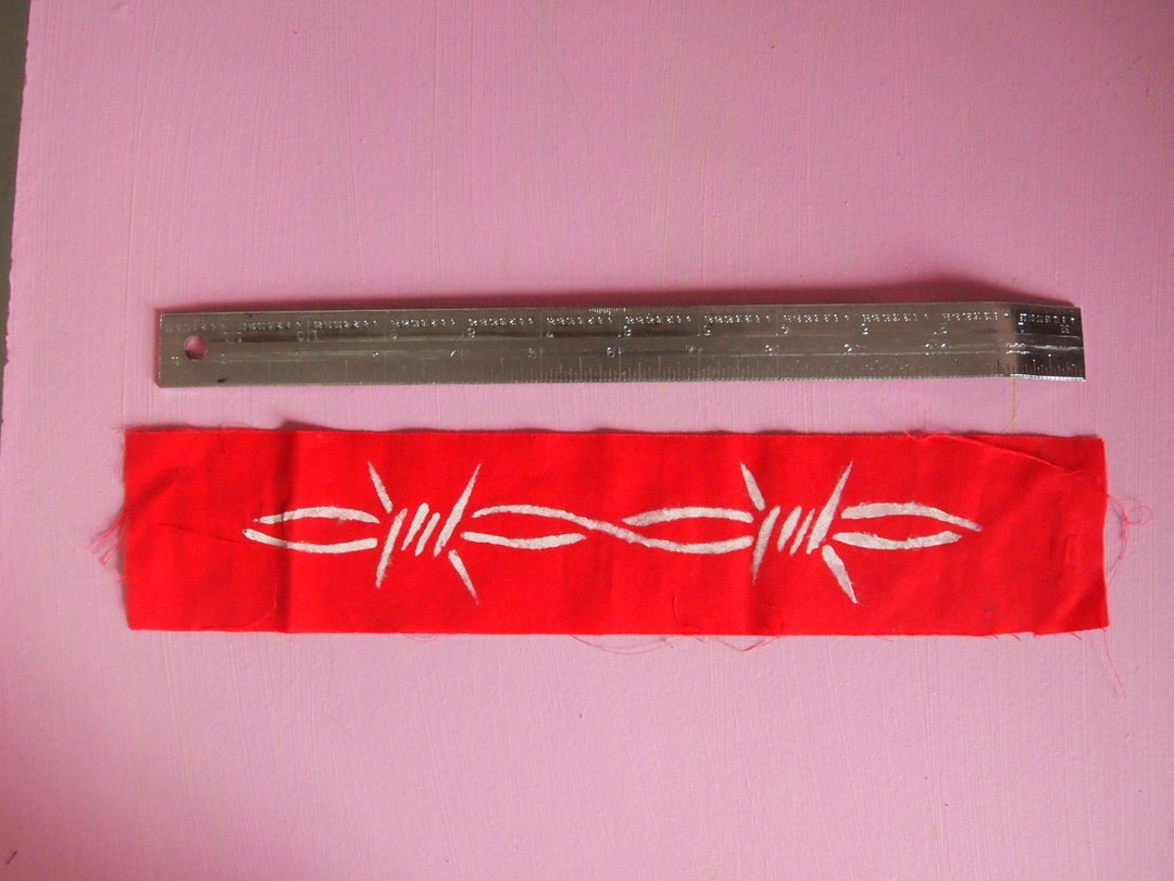 Barbed Wire Long Narrow Patch - Etsy