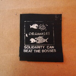 Organize! Solidarity Can Beat the Bosses! Patch - Etsy