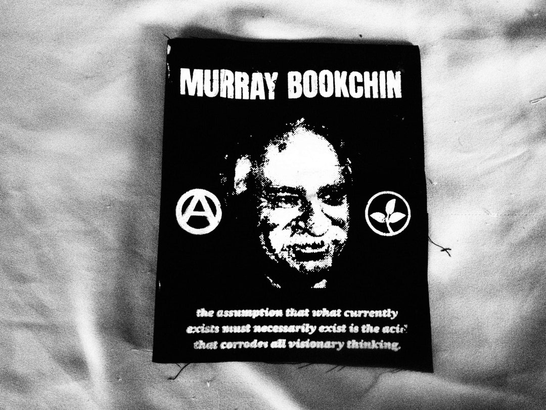 Murray Bookchin Portrait Back Patch - Green Anarchism, Anarchist ...