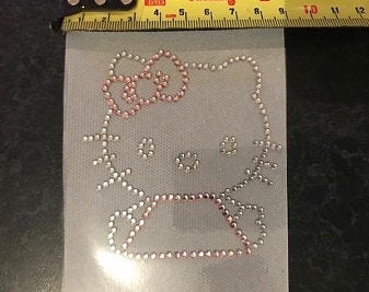 Hotfix Rhinestone HELLO KITTY Transfer - Etsy