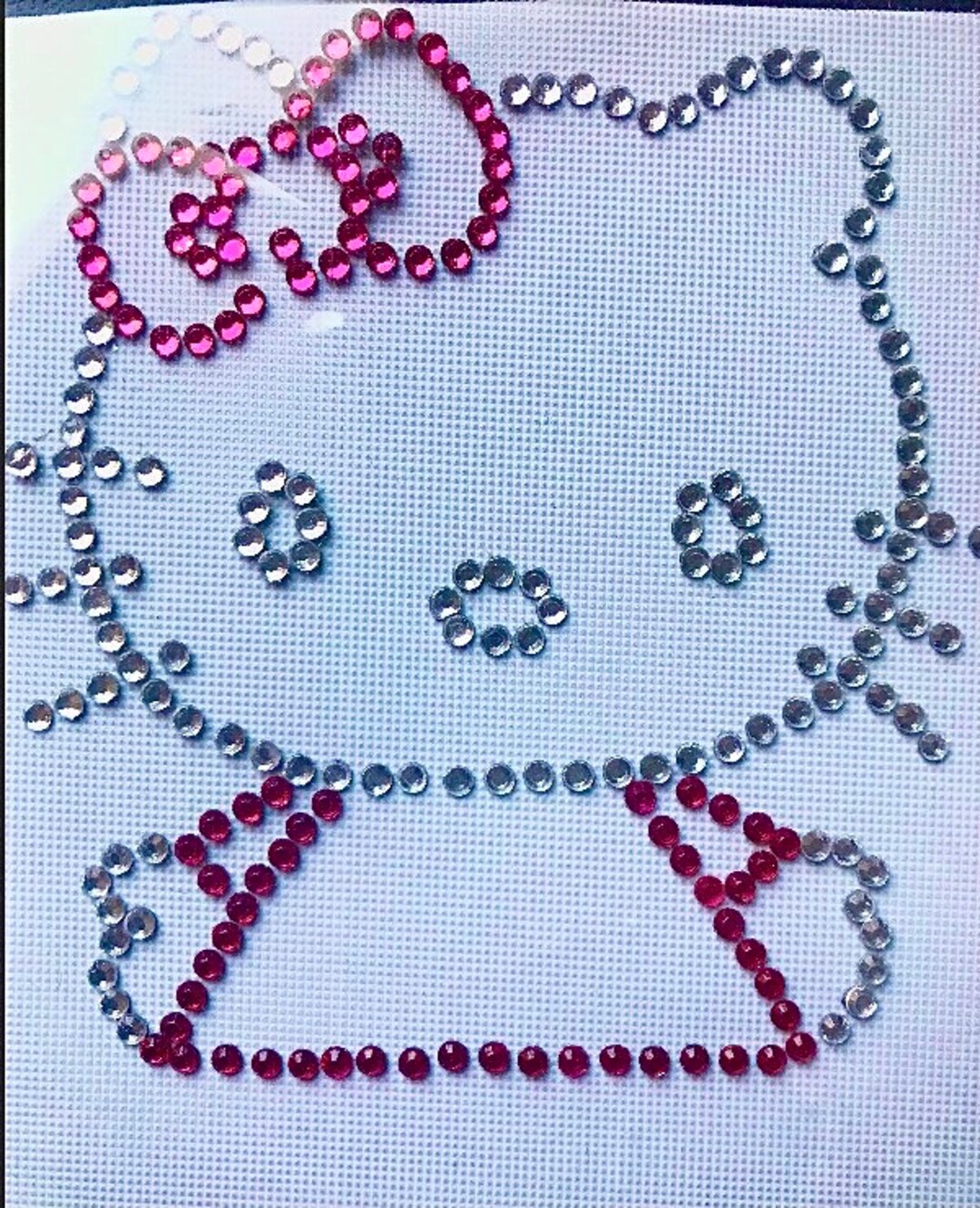 Hotfix Rhinestone HELLO KITTY Transfer Motif Appliqué Iron On - Etsy