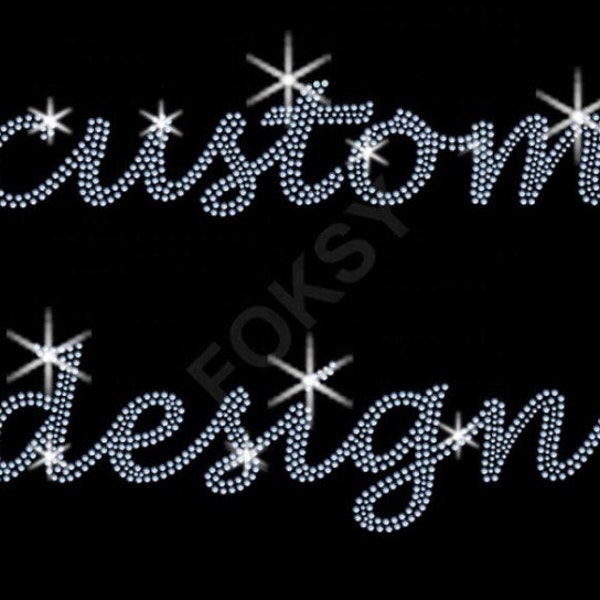 Rhinestone Transfer - Etsy