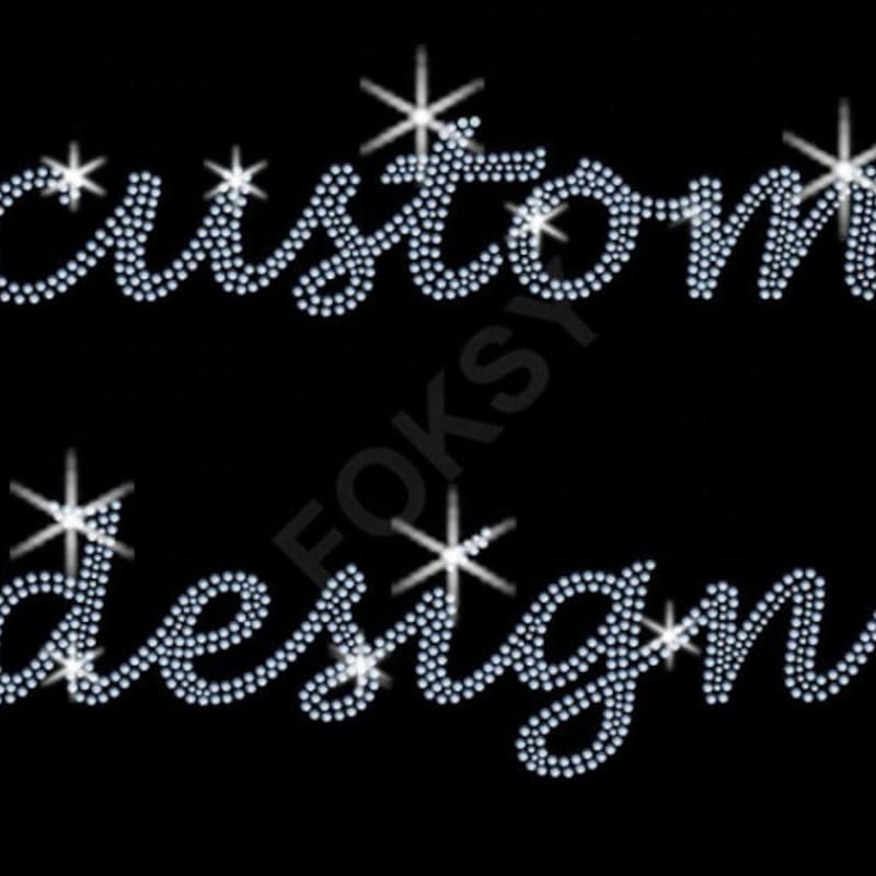 Rhinestone Transfer - Etsy