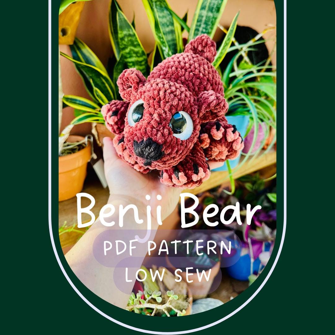 Crochet Bear Pattern: Benji Plushie Amigurumi (PDF Pattern) - Etsy