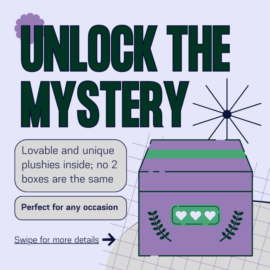 Crochet Plushie Blind Box Crochet Mystery Box Handmade Plushie Blind ...
