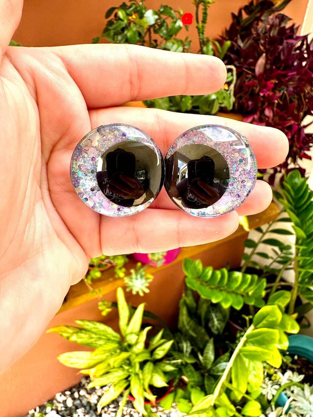 Made to Order Handpainted Glitter Recessed Eyes Amigurumi Handpainted ...