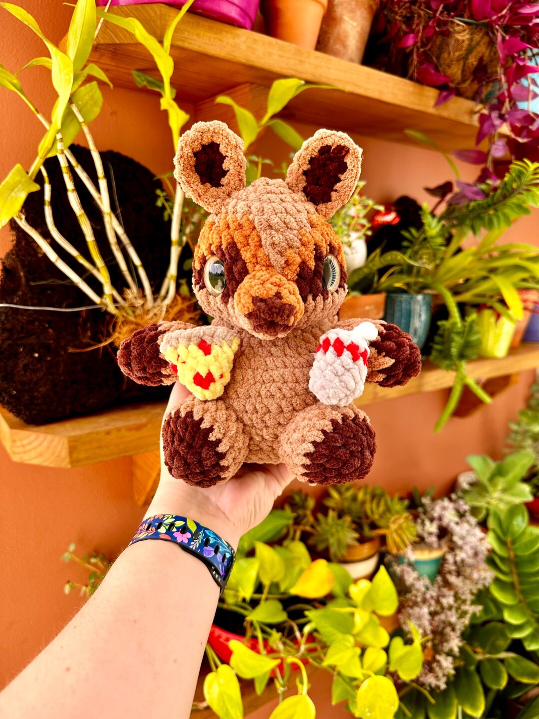 Crochet Raccoon Plushie Crochet Trash Panda Brown Tanuki Raccoon ...