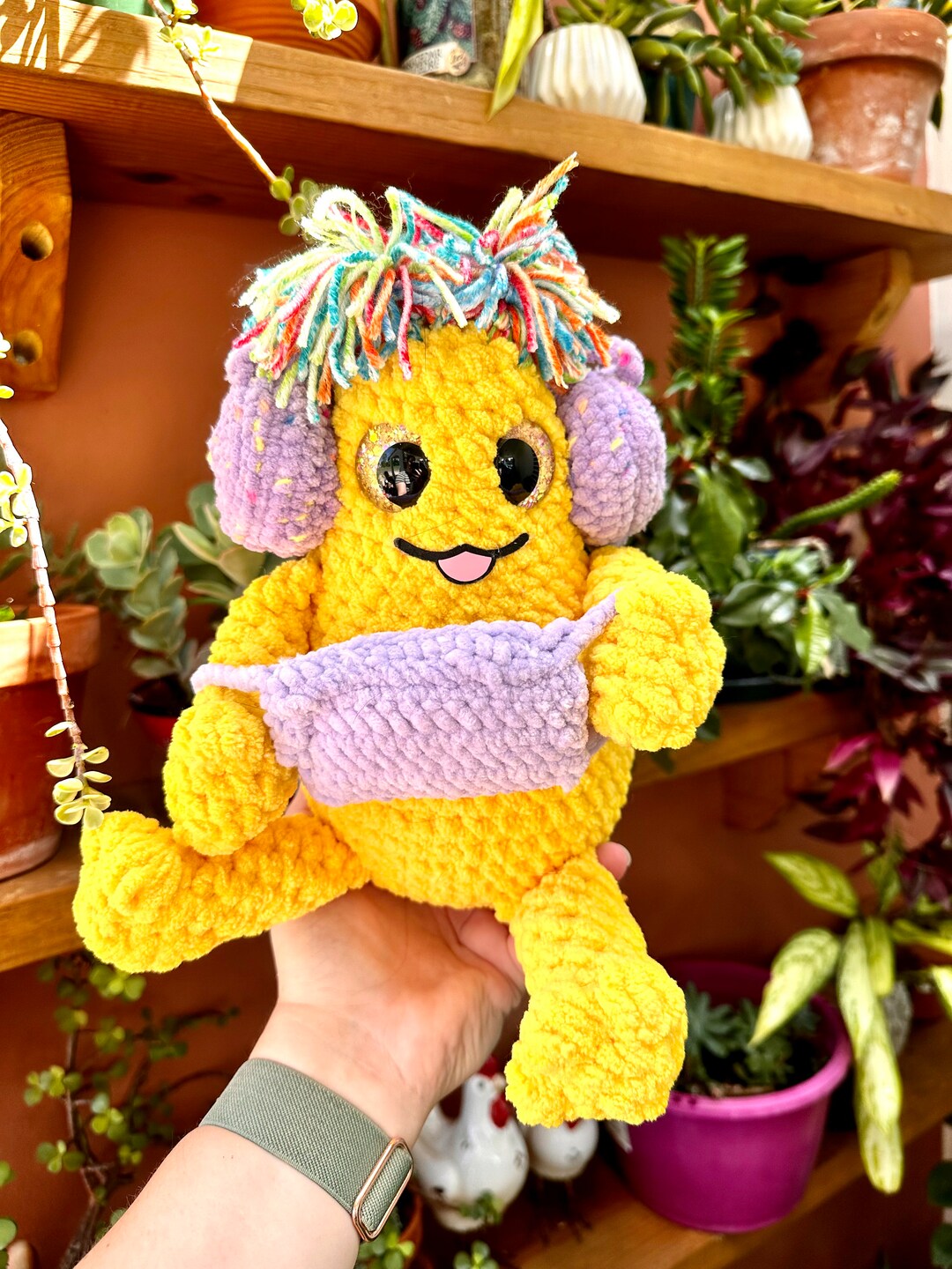 Crochet Monster Plushie Handmade Monster Amigurumi Plushie Monster ...