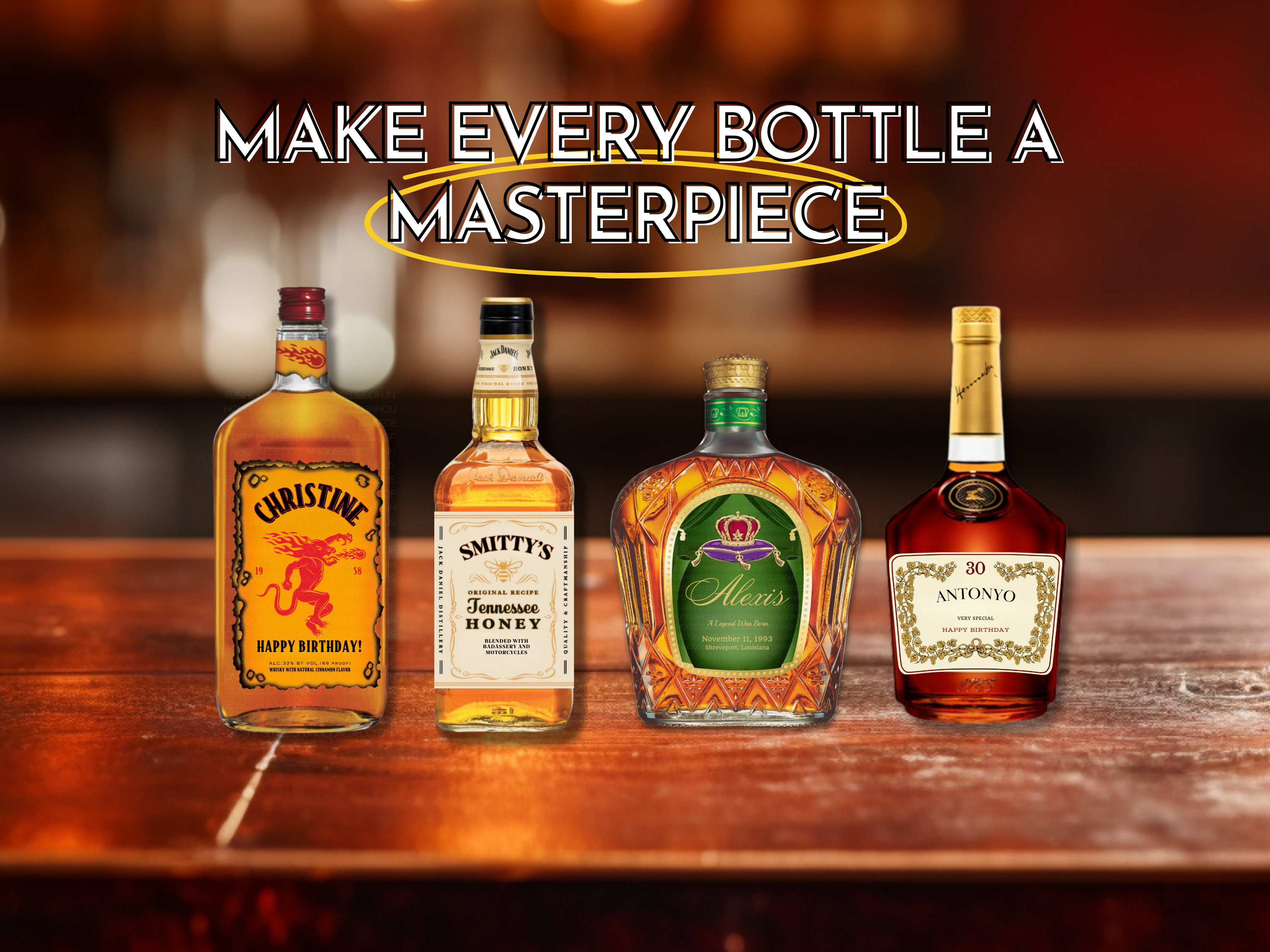 Sweet Life Custom Labels for Honey Whiskey Custom Whiskey Bottle Labels ...