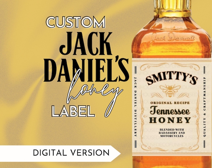 Printable Custom Whiskey Bottle Label Template, Fits Whiskey Bottle ...