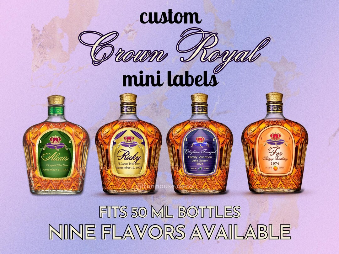 MINI Royal Vibes for Whiskey 50 Ml Customized Whiskey Label Original ...