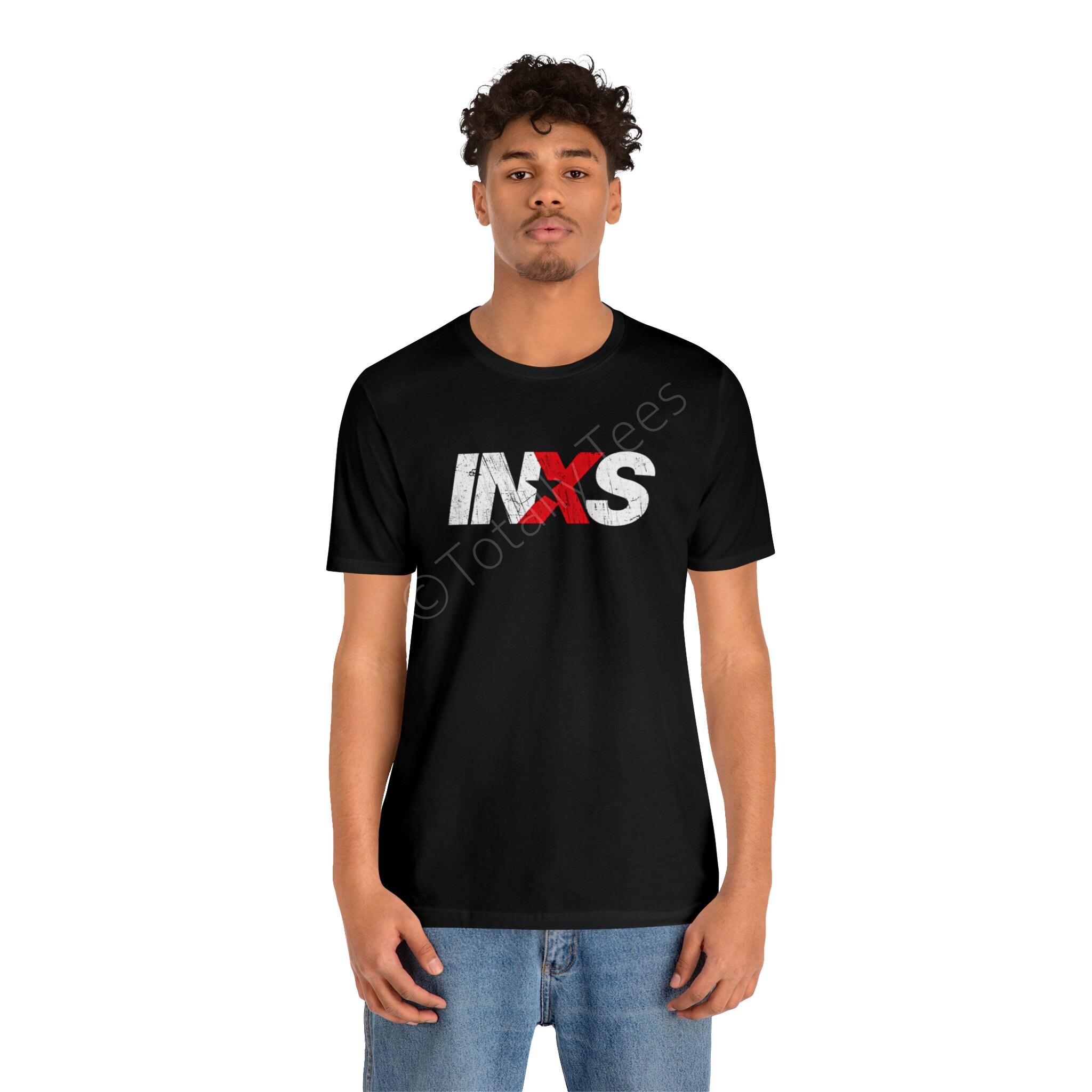 INXS Logo T-shirt Tshirt Tee Shirt T Shirt Band Tee Vintage Aesthetic ...