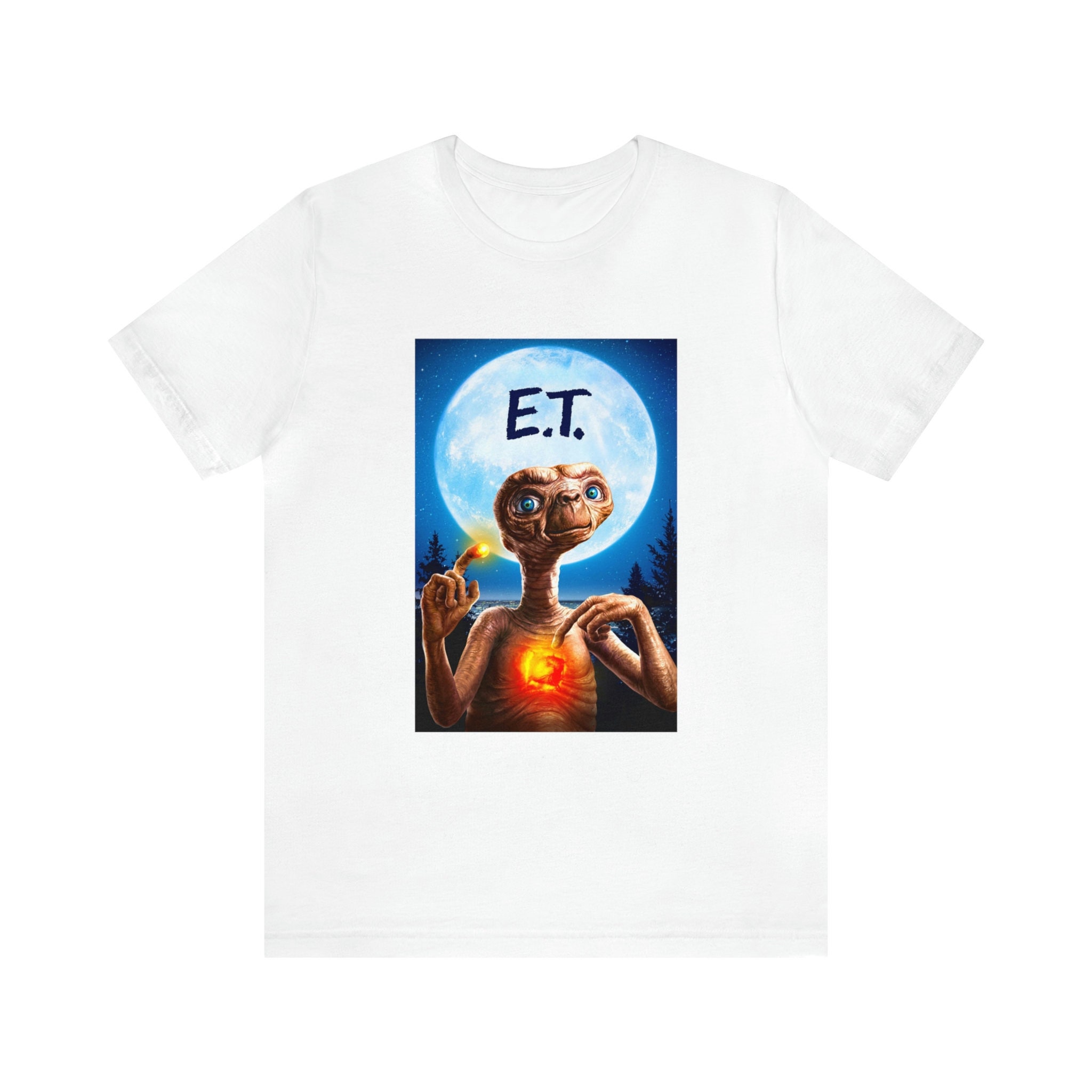 E. T. T Shirt Tshirt Tee 1980s Movie Shirt ET Extra Vintage - Etsy