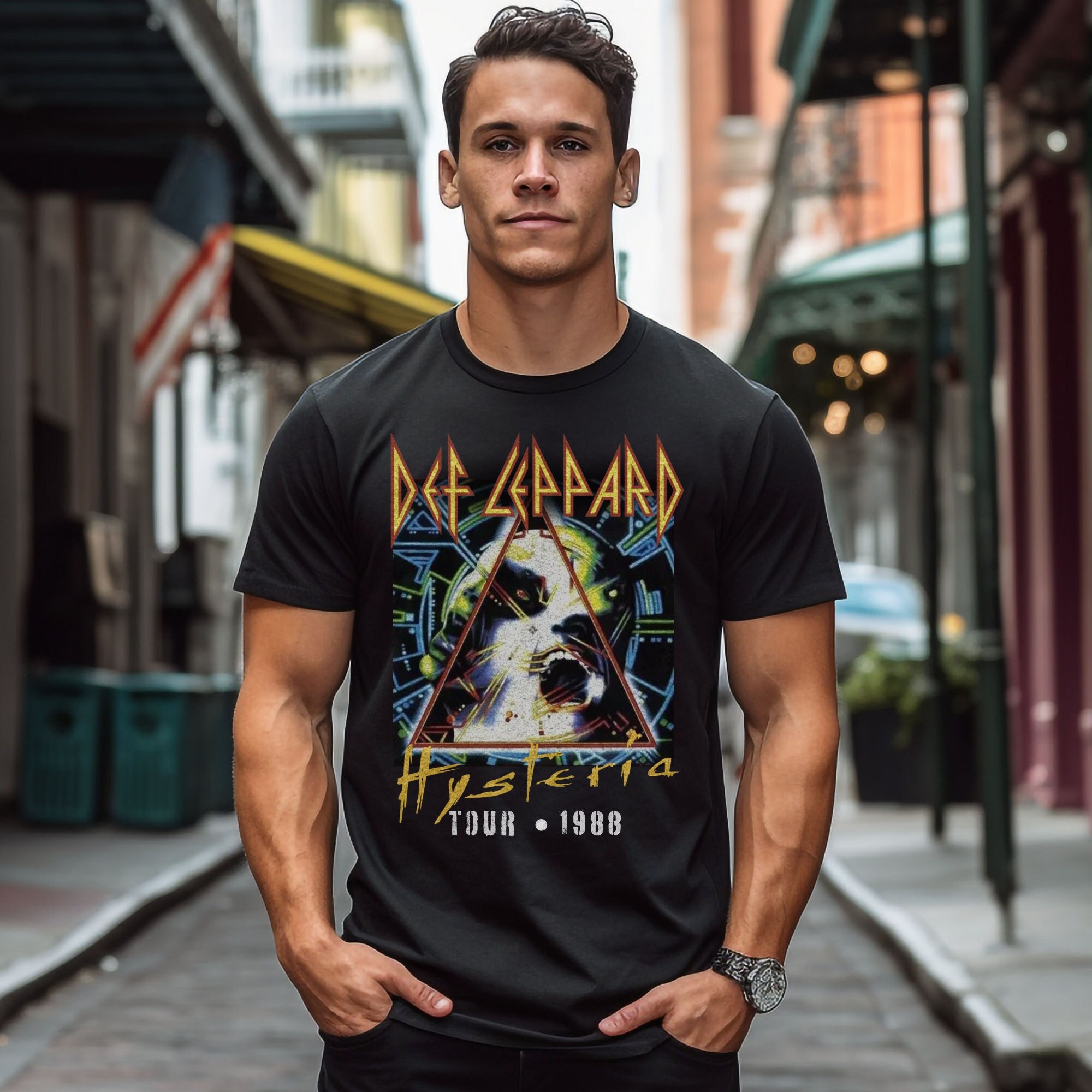 Def Leppard Hysteria Tour 1988 T Shirt Shirt Tshirt Band Tee Vintage