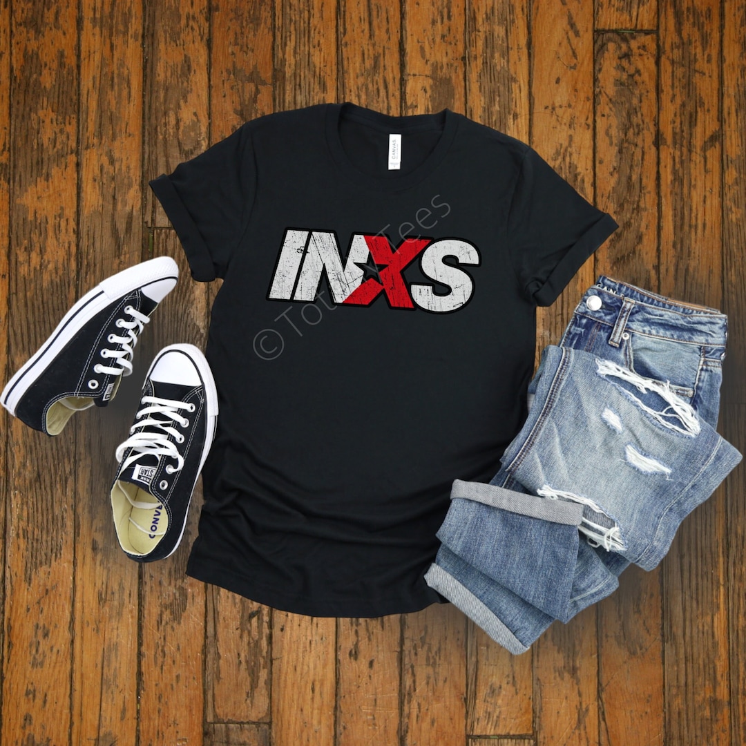 INXS Logo T-shirt Tshirt Tee Shirt T Shirt Band Tee Vintage Aesthetic ...
