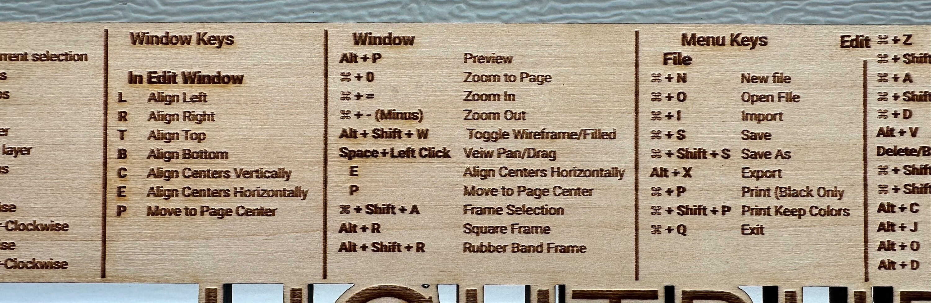 Digital SVG Apple Mac Shortcuts_hot Keys for Lightburn - Etsy