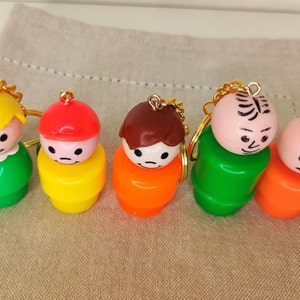Cute Vintage 80's Little People Toy Key Chains - Etsy