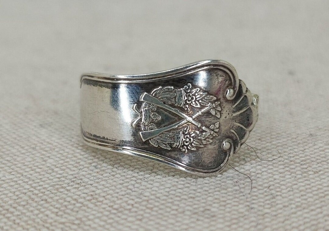 1950's Double Rifle Silver Skandinavien Vintage Spoon Ring - Etsy