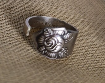 Golden Rose Spoon Ring - Etsy