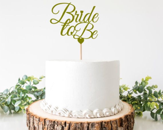 Bride to Be Cake Topper SVG Bridal Shower Cupcake Toppers - Etsy