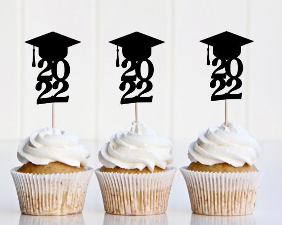 Graduation Cake Topper 2022 SVG 2022 Graduate Cupcake Topper | Etsy UK