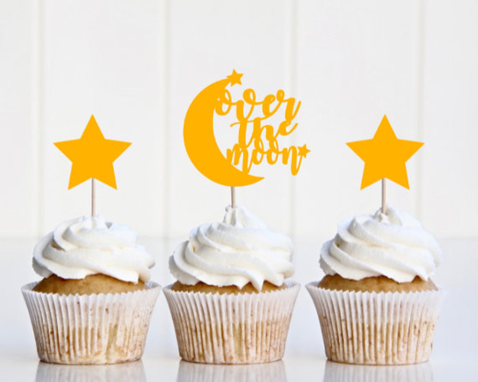 Over the Moon Baby Shower SVG, Over the Moon Cake Topper SVG PNG ...
