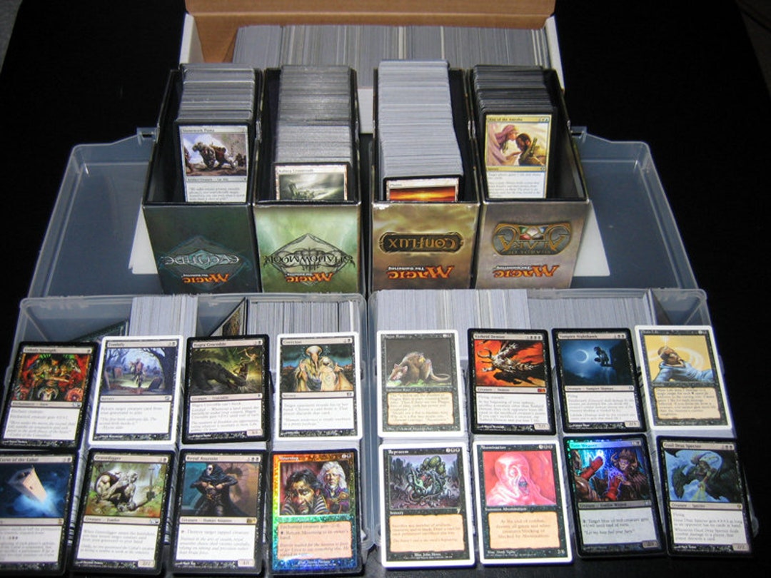 100 Random BLACK Magic the Gathering MTG Card Lot With RARES - Etsy