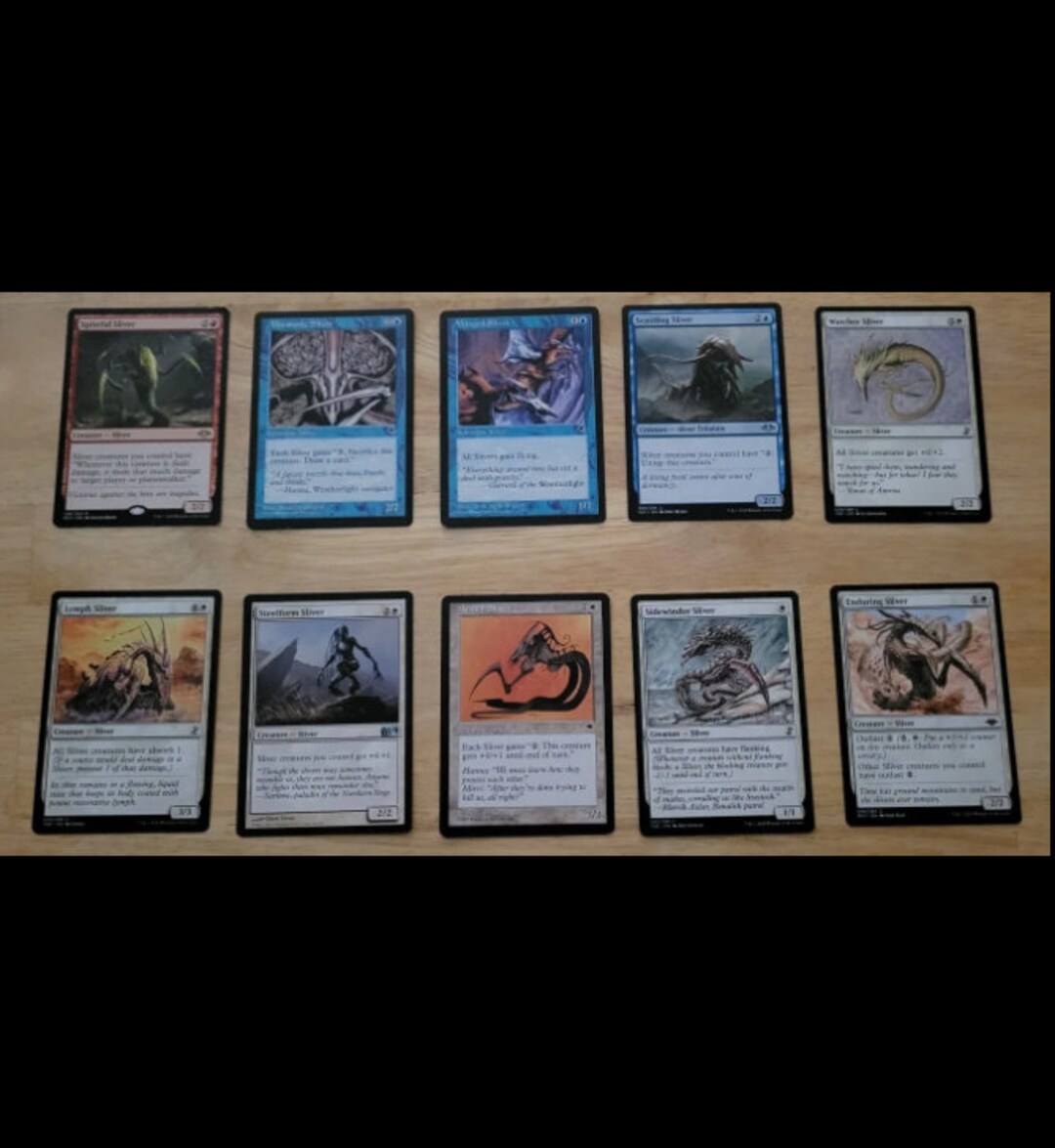 50 Unique MTG Magic the Gathering Sliver Cards Includes Rare - Etsy