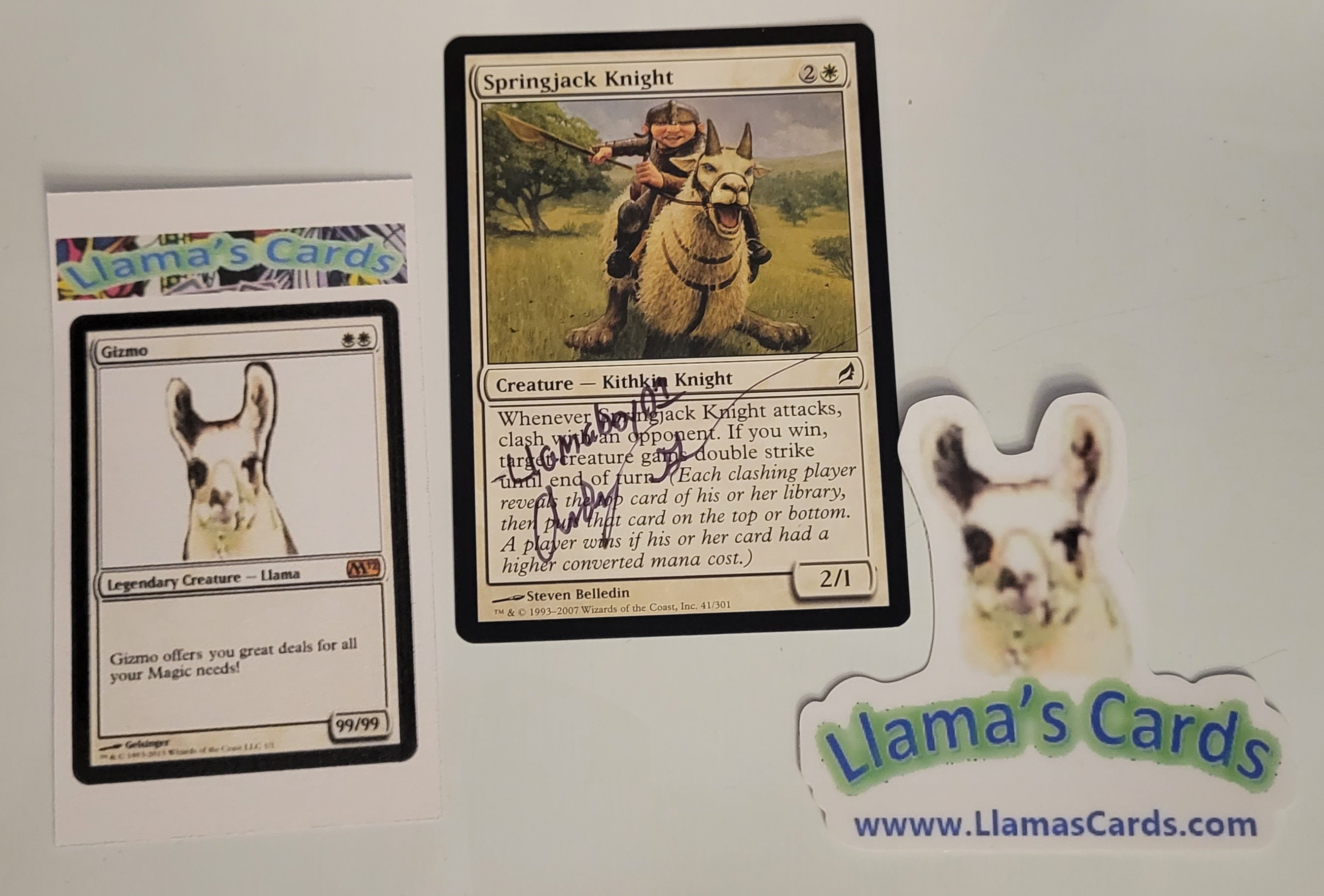 Magic the Gathering MTG Signed LLAMA Card by Llamaboy01 for - Etsy