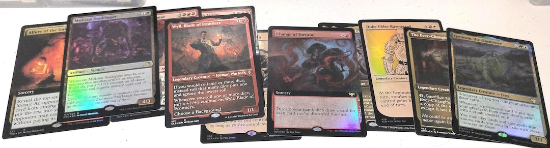 50 Assorted ALL FOIL MTG Magic the Gathering Card Lot With Rares ...