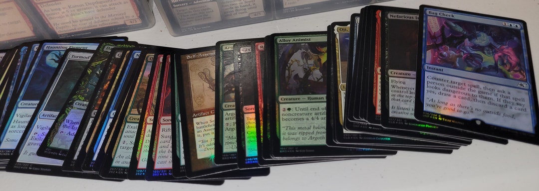100 Assorted ALL FOIL MTG Magic the Gathering Card Lot With Rares ...