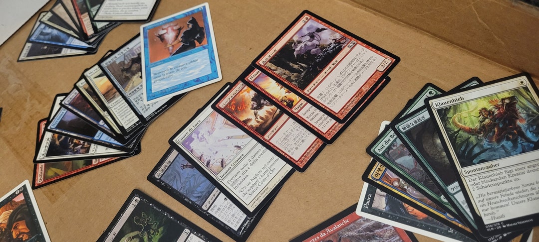 100 Assorted ALL FOREIGN Magic the Gathering MTG Card Lot From Huge ...