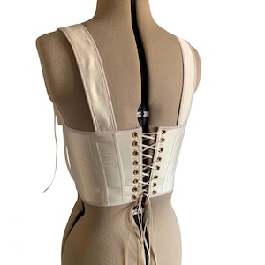 Handmade Cream Satin Corset - Etsy