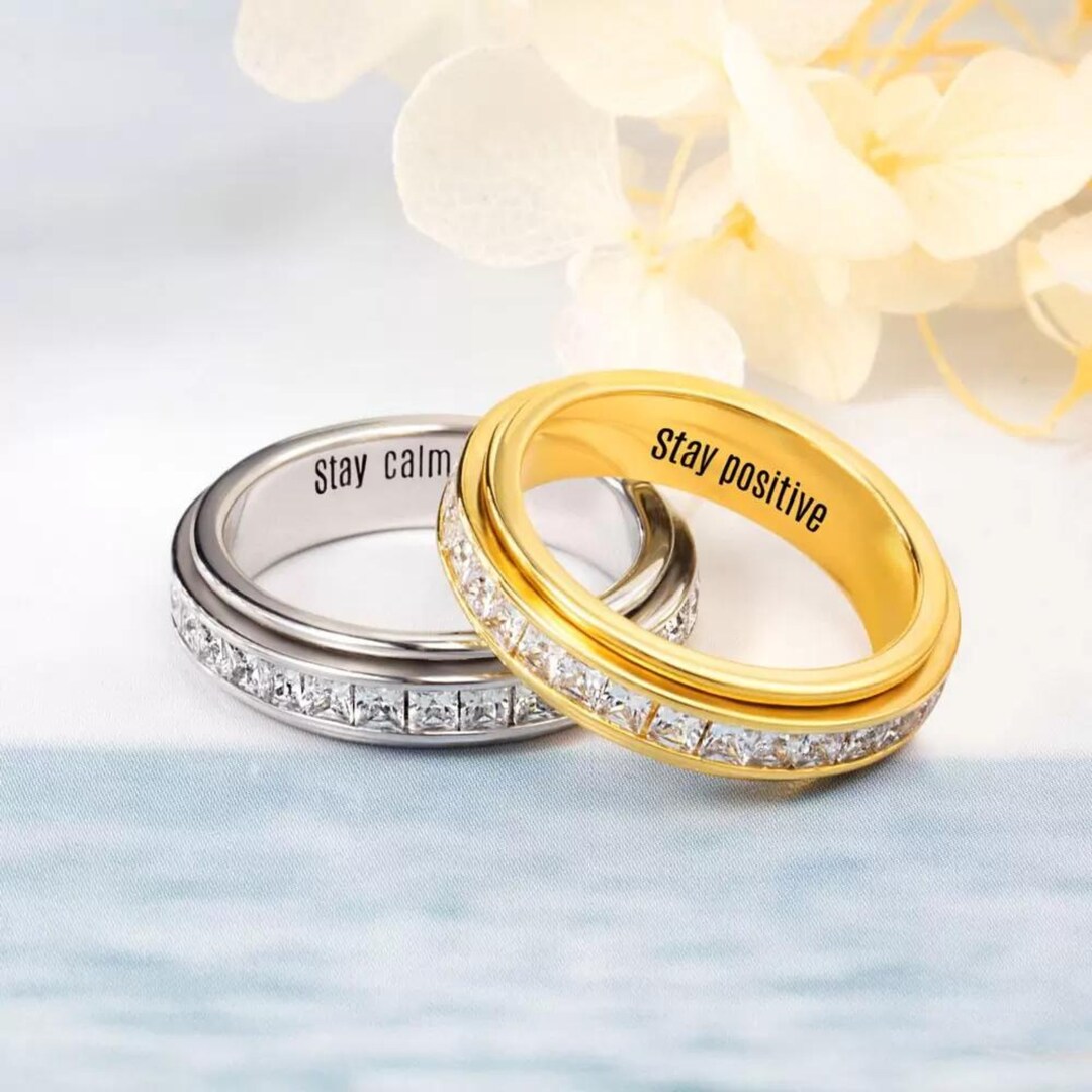 Fidget Ring, Fidget Ring Men, Fidget Ring Women, Mens Fidget Ring ...