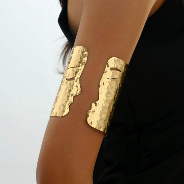 Gold Arm Cuff - Etsy