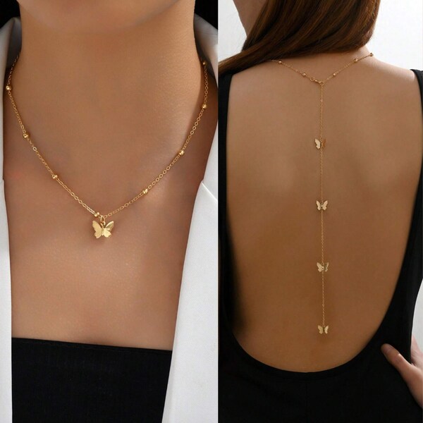 Back Drop Necklace - Etsy